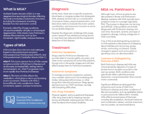 What is Multiple System Atrophy? Brochure - Mission MSA
