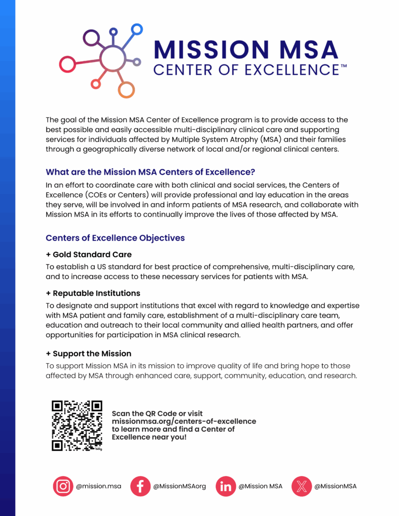 Centers of Excellence Overview - Mission MSA