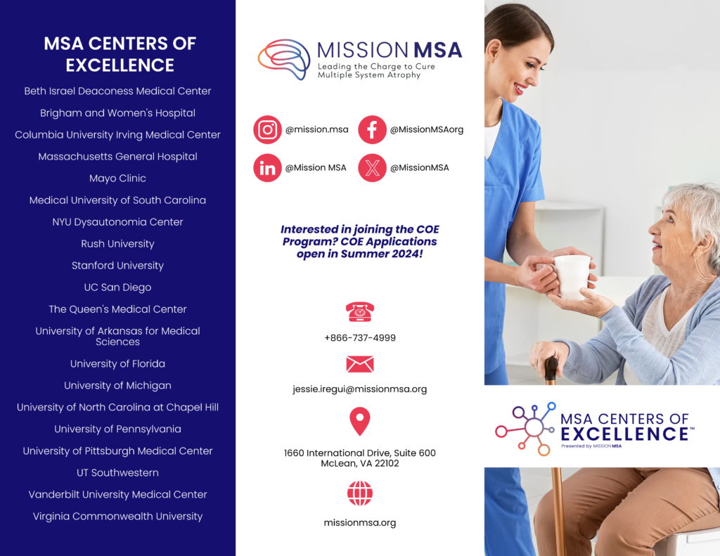 Centers of Excellence Medical Overview Brochure - Mission MSA
