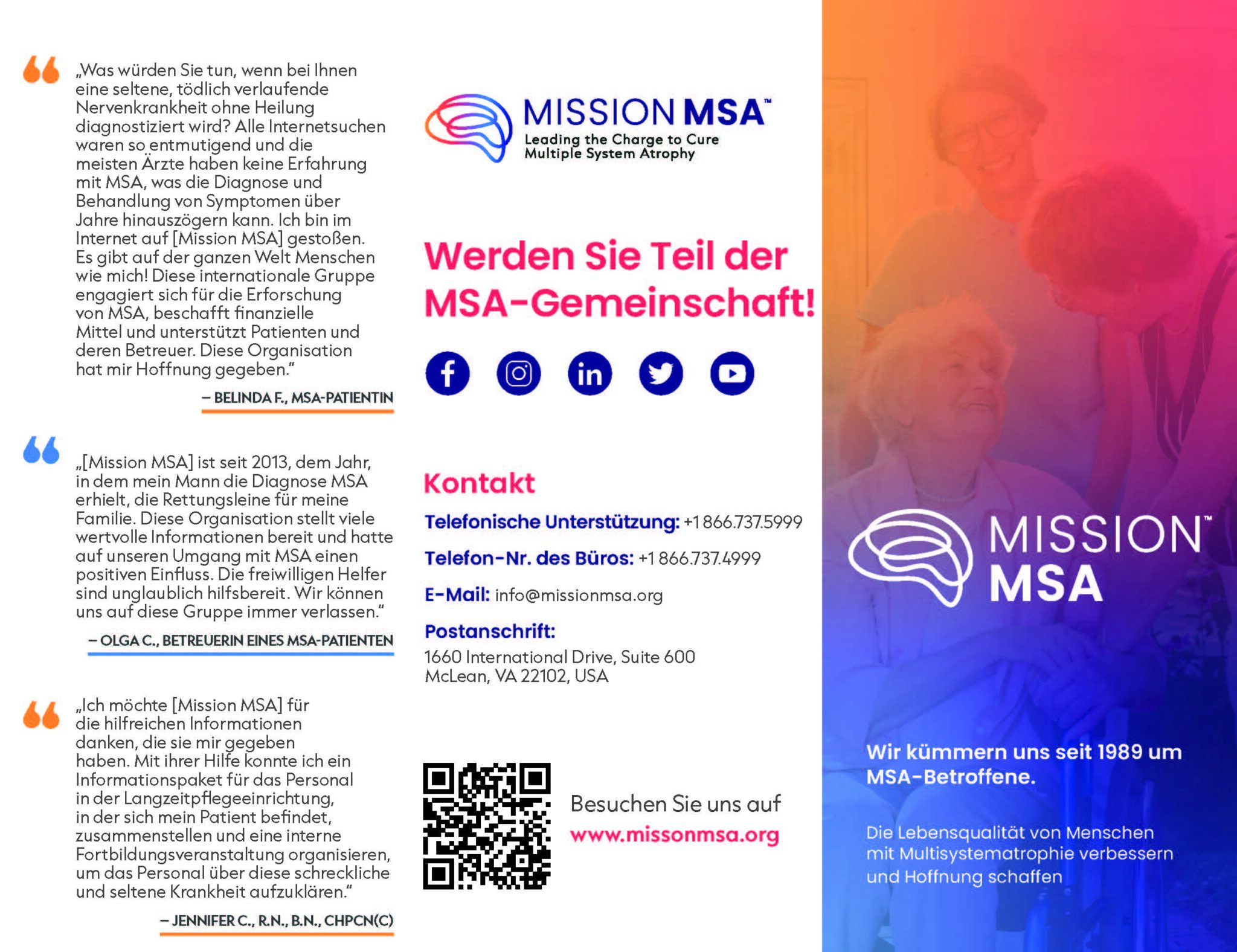 Übersichtsbroschüre von Mission MSA - Mission MSA